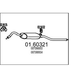 MTS MARKENTECHNIKSERVICEGMBH & CO. KG MTS Endschalld&auml;mpfer 0160321 f&uuml;r SKODA