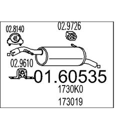 MTS MARKENTECHNIKSERVICEGMBH & CO. KG MTS Endschalld&auml;mpfer 0160535 f&uuml;r Citro&euml;n