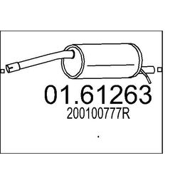 MTS MARKENTECHNIKSERVICEGMBH & CO. KG MTS Endschalld&auml;mpfer 0161263 f&uuml;r DACIA