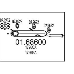 MTS MARKENTECHNIKSERVICEGMBH & CO. KG MTS Endschalld&auml;mpfer 0168600 f&uuml;r Citro&euml;n