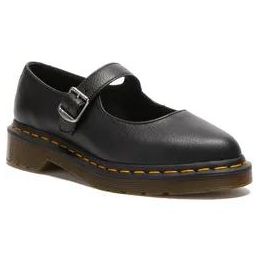 Ballerina Dr. Martens "Elphie", Damen, Gr. 39, schwarz, Leder, Schuhe Ballerina, Spangenschuh, Mary Jane mit typischer gelber Rahmennaht