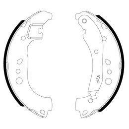 Hella Bremsbackensatz 8db355022911 f&uuml;r VW SEAT