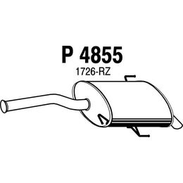 VEGAZ Endschalld&auml;mpfer pgs301 hinten f&uuml;r Peugeot