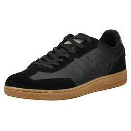 Marc O'Polo Sneaker MARC O'POLO "Marc O'Polo Sneaker Leder", Herren, Gr. 42, schwarz, braun, Leder, Schuhe Sneaker