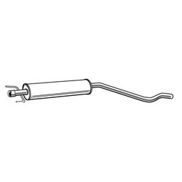 VEGAZ Mittelschalld&auml;mpfer os580 f&uuml;r Opel