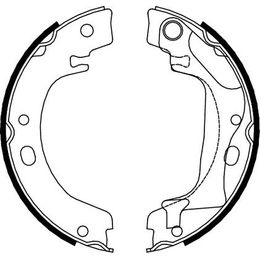 TRISCAN Bremsbackensatz, Feststellbremse 810013041 f&uuml;r TOYOTA