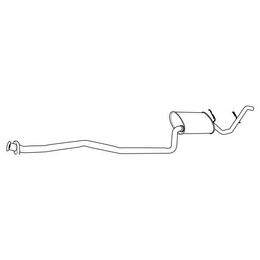 VEGAZ Endschalld&auml;mpfer fs204 f&uuml;r Ford