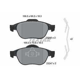 TEXTAR Bremsbelagsatz, Scheibenbremse 2324502 f&uuml;r RENAULT