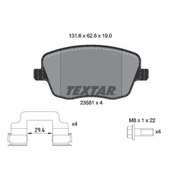 TEXTAR Bremsbelagsatz, Scheibenbremse 2358101 f&uuml;r VW