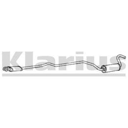 VEGAZ Mittelschalld&auml;mpfer fs202 f&uuml;r Ford