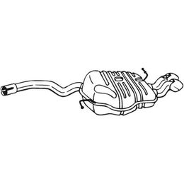BOSAL Endschalld&auml;mpfer 105065 f&uuml;r Audi