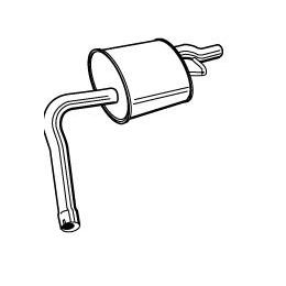 VEGAZ Endschalld&auml;mpfer fs583 f&uuml;r Ford