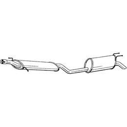 VEGAZ Mittel-/Endschalld&auml;mpfer fts412 f&uuml;r Fiat