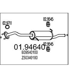 MTS MARKENTECHNIKSERVICEGMBH & CO. KG MTS Endschalld&auml;mpfer 0194640 f&uuml;r MAZDA