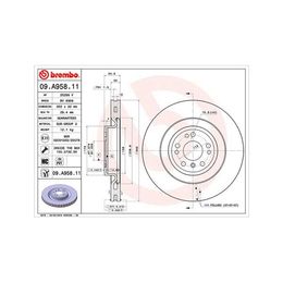 MAGNETI MARELLI Bremsscheibe 360406122101 Innenbel&uuml;ftet-Bel&uuml;ftung mit tropfenf&ouml;rmigen Fl&uuml;geln 350mm 32mm f&uuml;r MERCEDES-BENZ BRABUS
