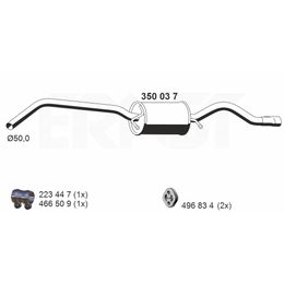 Ernst Endschalld&auml;mpfer 350037 f&uuml;r Mercedes