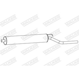WALKER Vorschalld&auml;mpfer 25273 f&uuml;r Opel Vaughall