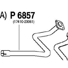 VEGAZ Abgasrohr tr156 mitte f&uuml;r TOYOTA