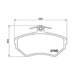 MAGNETI MARELLI Bremsbelagsatz, Scheibenbremse 363700485042 f&uuml;r VW
