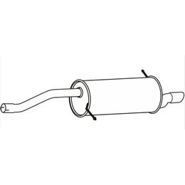 VEGAZ Endschalld&auml;mpfer fs772 f&uuml;r Ford