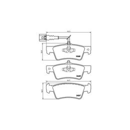 MAGNETI MARELLI Bremsbelagsatz, Scheibenbremse 363700485091 f&uuml;r VW SATURN