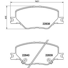 DON Bremsbelagsatz, Scheibenbremse pcp1789 f&uuml;r Vaughall Opel