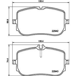 Hella Bremsbelagsatz, Scheibenbremse 8db355040161 f&uuml;r Mercedes