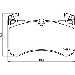 Hella Bremsbelagsatz, Scheibenbremse 8db355039881 f&uuml;r LAND ROVER
