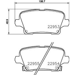 DON Bremsbelagsatz, Scheibenbremse pcp1791 f&uuml;r BUICK Opel (SGM)