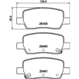 Hella Bremsbelagsatz, Scheibenbremse 8db355044301 f&uuml;r HYUNDAI KIA