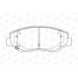 Champion Bremsbelagsatz, Scheibenbremse 572504ch f&uuml;r HONDA