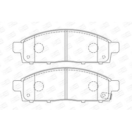 Champion Bremsbelagsatz, Scheibenbremse 572574ch f&uuml;r MITSUBISHI