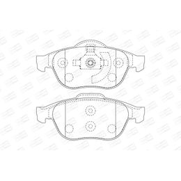 Champion Bremsbelagsatz, Scheibenbremse 573025ch f&uuml;r RENAULT