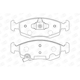 Champion Bremsbelagsatz, Scheibenbremse 573366ch f&uuml;r LANCIA FIAT