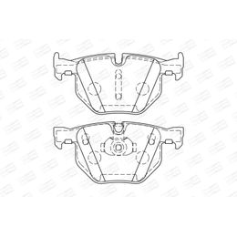 Champion Bremsbelagsatz, Scheibenbremse 573744ch f&uuml;r BMW