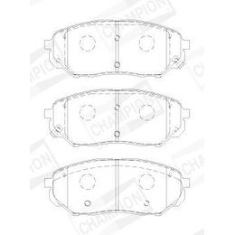 Champion Bremsbelagsatz, Scheibenbremse 573782ch f&uuml;r KIA