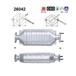 AS Katalysator 26042 f&uuml;r MITSUBISHI