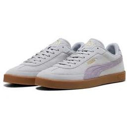 Sneaker Puma "CLUB II ERA SUEDE", Damen, Gr. 42, vibrant silber, lila luster, Leder, unifarben, Schuhe Sneaker, mit sportlichem Design, mit Schn&uuml;rverschluss, mit Gummilaufsohle
