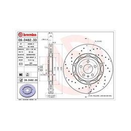 MAGNETI MARELLI Bremsscheibe 360406178604 Innenbel&uuml;ftet-Bel&uuml;ftung mit tropfenf&ouml;rmigen Fl&uuml;geln 370mm 30mm f&uuml;r AUDI