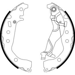 Hella Bremsbackensatz 8db355038251 Hinterachse f&uuml;r AMC