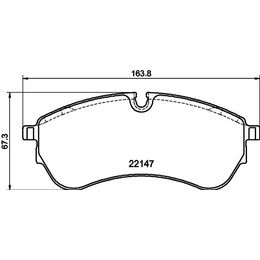 Hella Bremsbelagsatz, Scheibenbremse 8db355045801 f&uuml;r VW