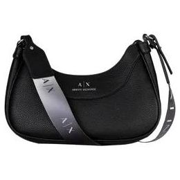 Giorgio Armani Umh&auml;ngetasche ARMANI EXCHANGE "Umh&auml;ngetasche Wave Hobo S", Damen, schwarz, Polyurethan (PU), Taschen Umh&auml;ngetasche
