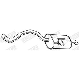 WALKER Endschalld&auml;mpfer 22840 f&uuml;r RENAULT