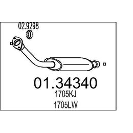 MTS MARKENTECHNIKSERVICEGMBH & CO. KG MTS Vorschalld&auml;mpfer 0134340 f&uuml;r Peugeot