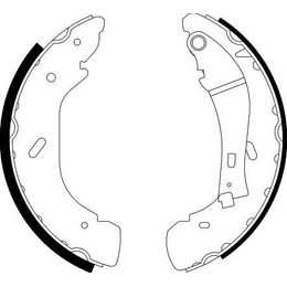 Hella Bremsbackensatz 8db355001961 f&uuml;r Ford