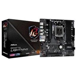 Asrock Mainboard "B650M PG Lightning", ohne farbbezeichnung, B:26,4cm H:6,3cm T:28cm, Mainboards