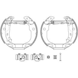 TEXTAR Bremsbackensatz Shoe Kit Pro 84067200 f&uuml;r Citro&euml;n Peugeot