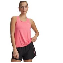 Tanktop Under Armour "TECH KNOCKOUT TANK", Damen, Gr. M, bittersweet pink,, posh pink, Obermaterial: 90% Polyester, 10% Elasthan, Rundhals, Tops Tanktop, &auml;rmelloses Design, sportlicher Stil, leichtes Material