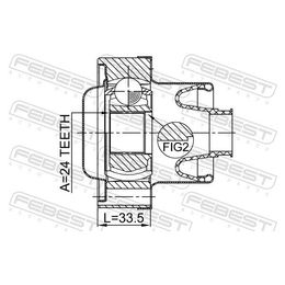 FEBEST Gelenk, L&auml;ngswelle 2011wksha f&uuml;r CHRYSLER ALFAROME/FIAT/LANCI