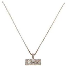 Edelstahlkette Urban Classics "Urban Classics Unisex Boss Necklace", gold, Halsketten, Damen, onesize, Edelstahlkette